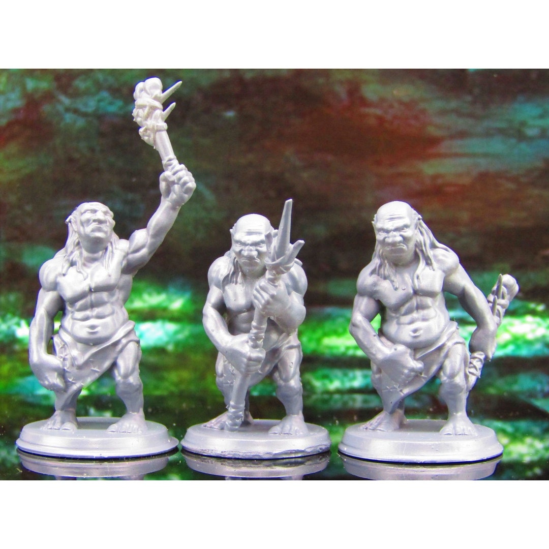 3pc Grimlock Humanoid Cave Monster Set Mini Miniature Model Character ...