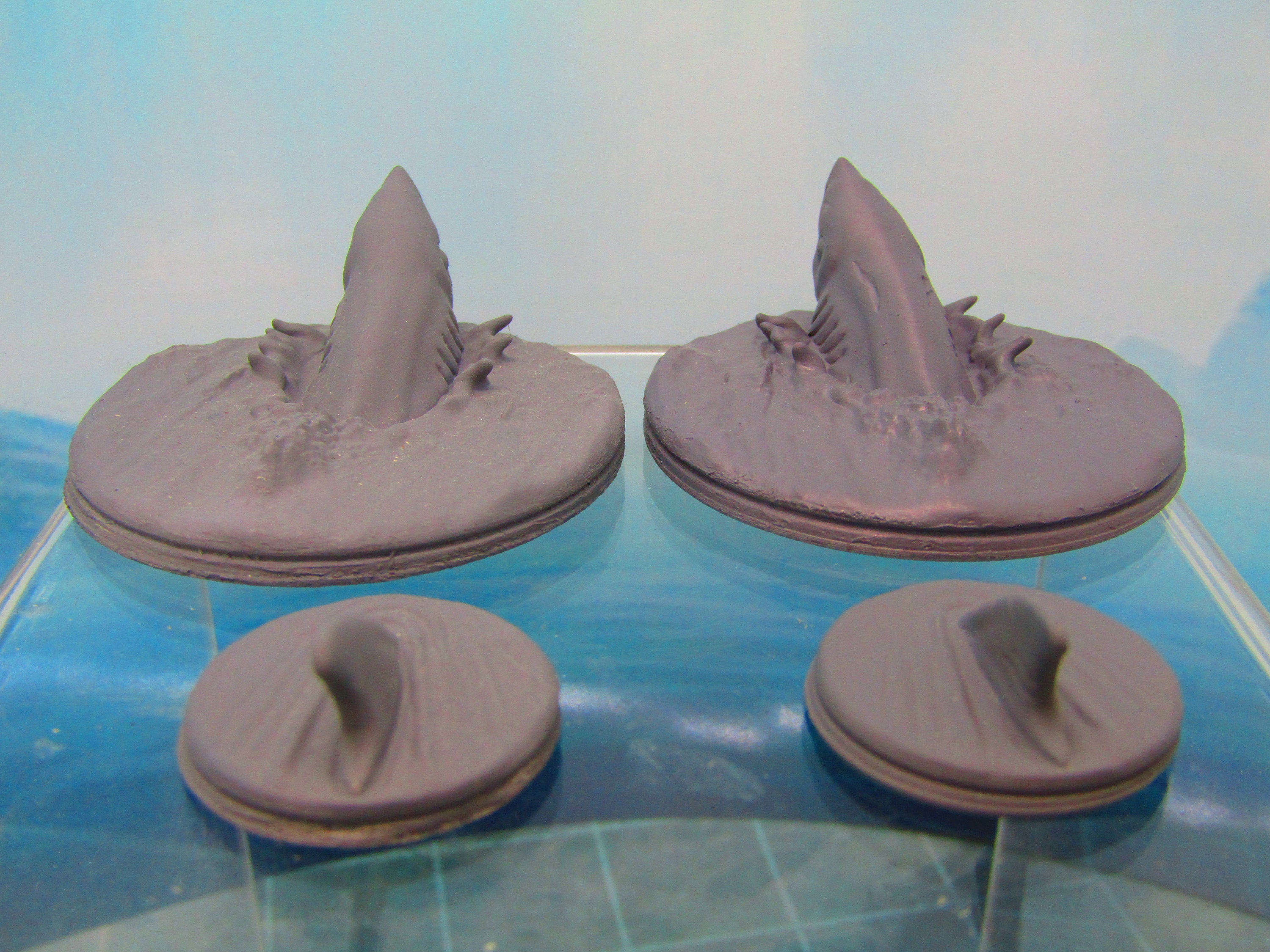 4pc Swimming Sharks Set Mini Miniature Scatter Terrain Scenery | Etsy