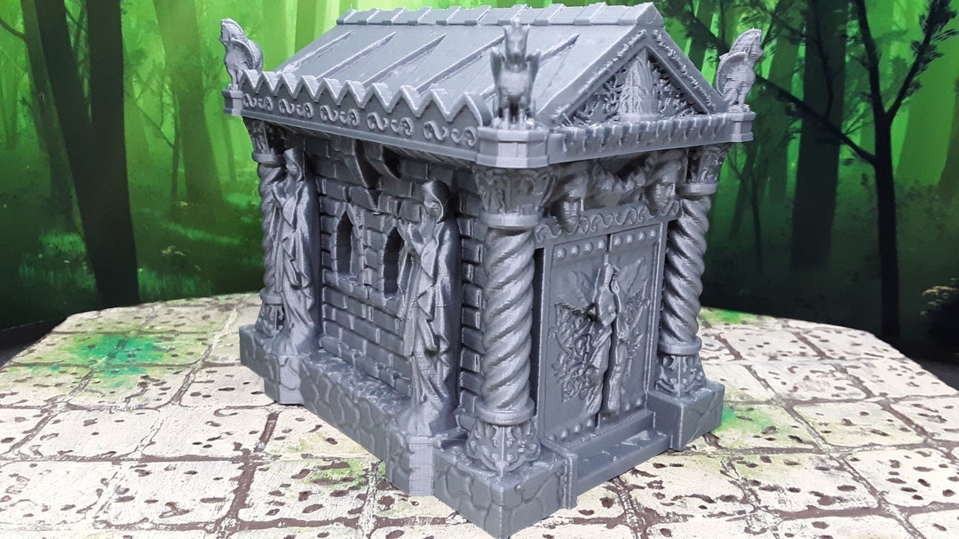 Cemetery Mausoleum Tomb 28mm Scale Fantasy Terrain Tile Decoration ...