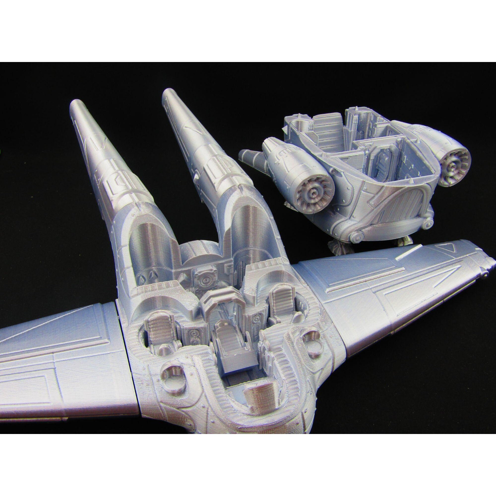 Large Modular Starfighter "sparrowhawk" Space Ship Scenery Scatter ...