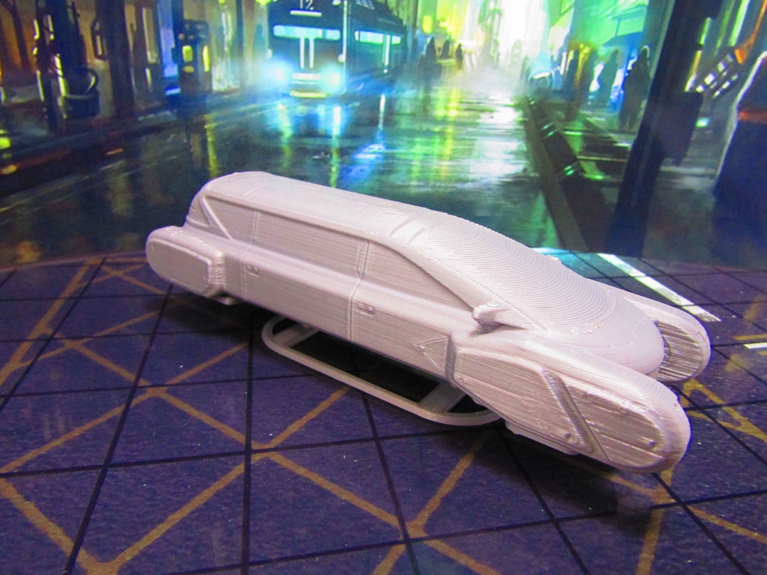 Hover Stretch Limo Car Vehicle Scatter Terrain Scenery Miniature 3D ...