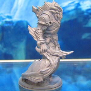 Merrow Merman Monster Creature W/ Spear Mini Miniature Figure 3D ...