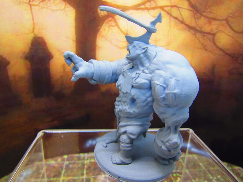 Undead Zombie Ogre Monster Encounter Mini Miniature 3D Printed Model 28 ...