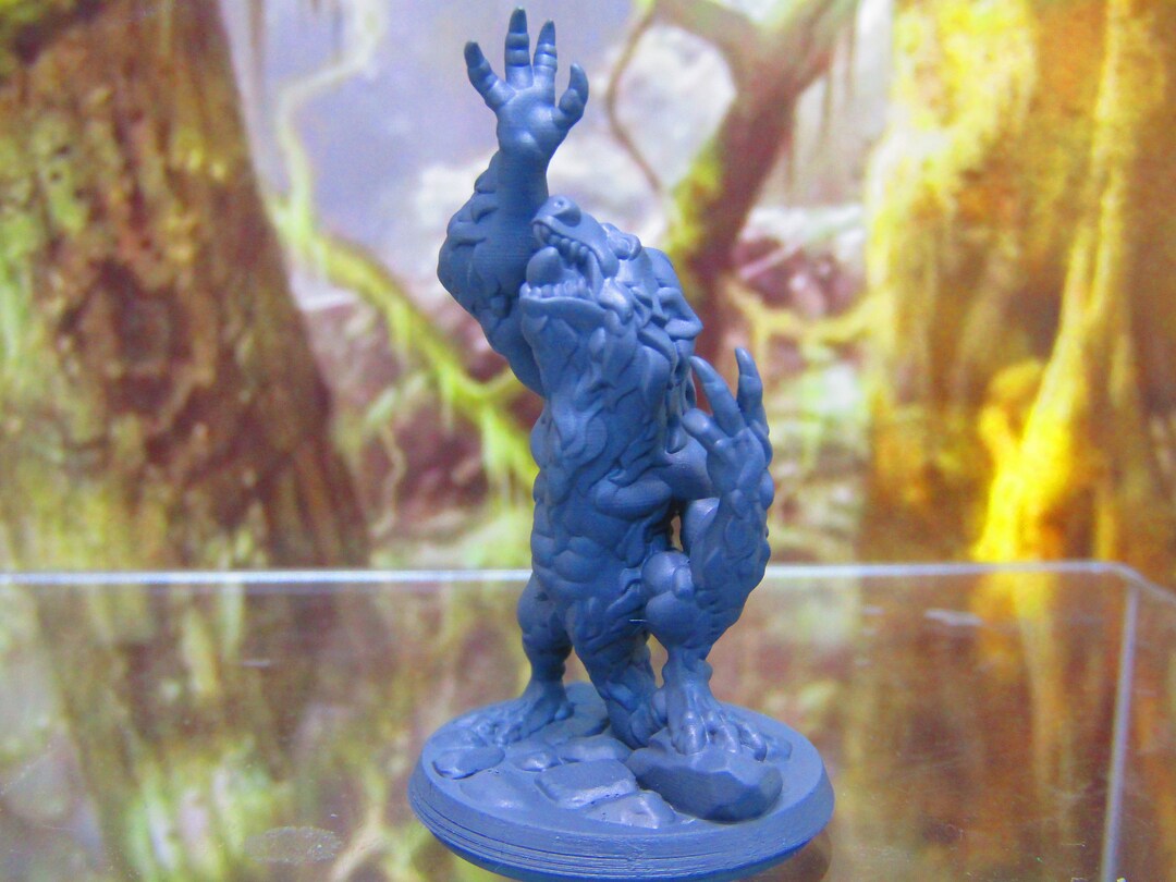 Howling Wolfman Werewolf Mini Miniature Figure 3D Printed Model 28/32mm ...