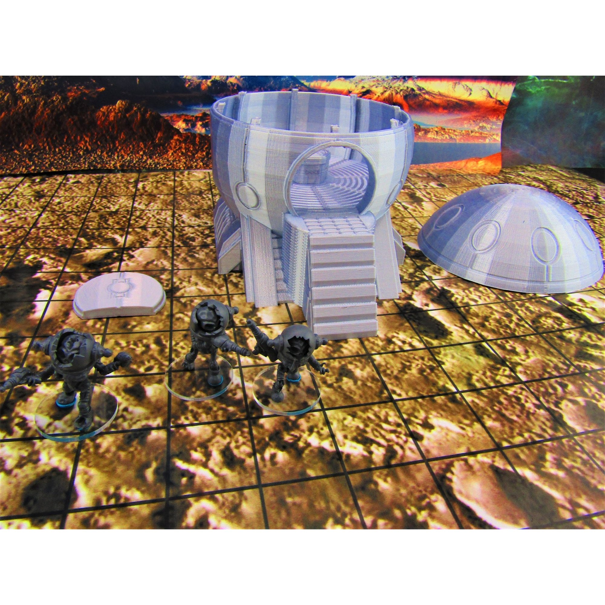 Alien Spaceship & Skeletal Zeta Alien Scatter Terrain Scenery | Etsy