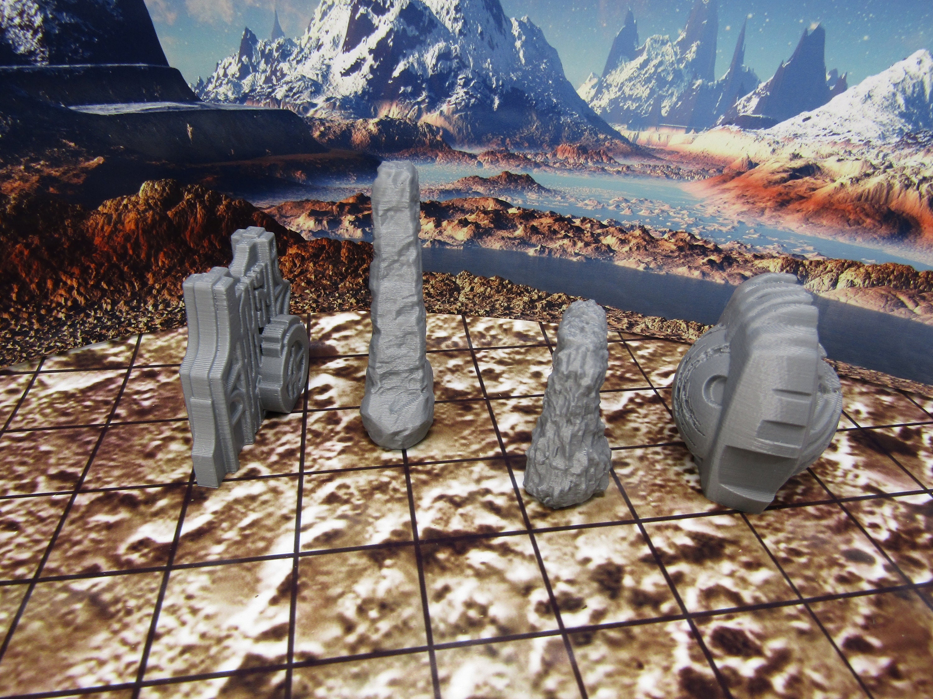 Runic Stone Relic Artifacts Scatter Terrain Scenery Miniature | Etsy