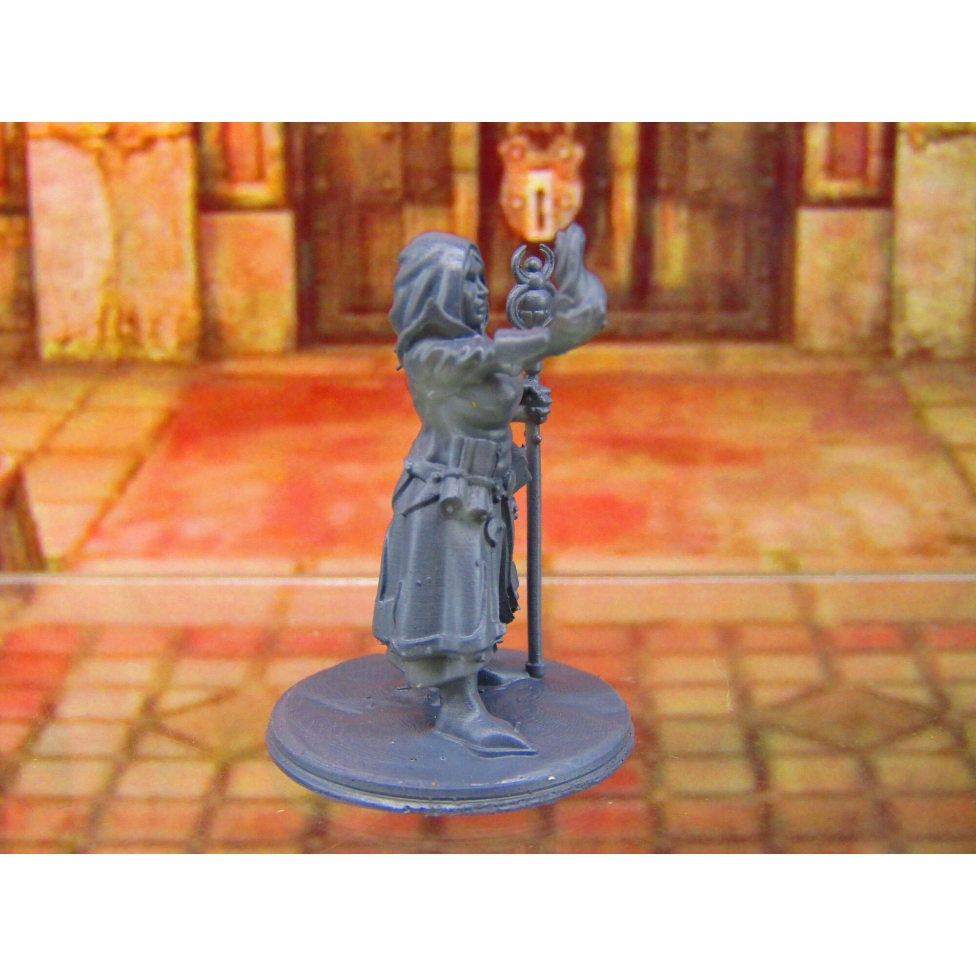 Dark Elf Sorceress Wizard W/ Staff Mini Miniature Figure 3D - Etsy
