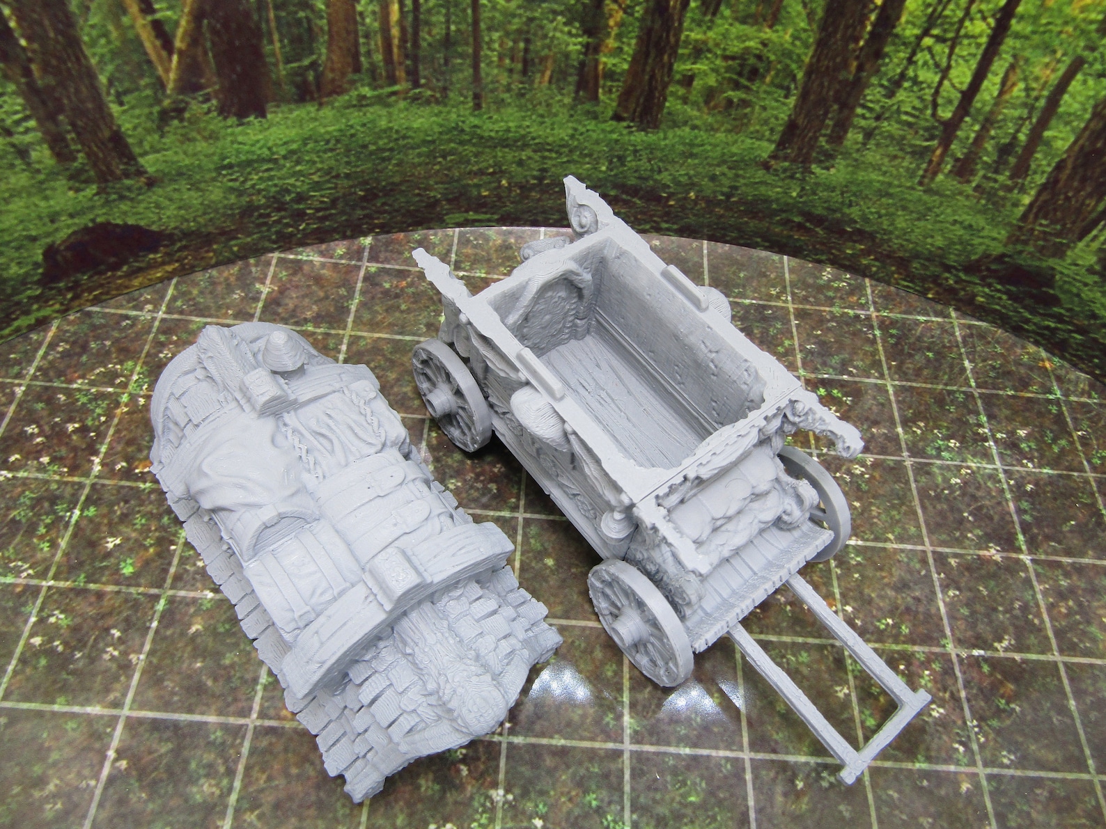 Aristocrat Carriage Wagon & Horse Scenery Terrain 3D Printed Model 28 ...