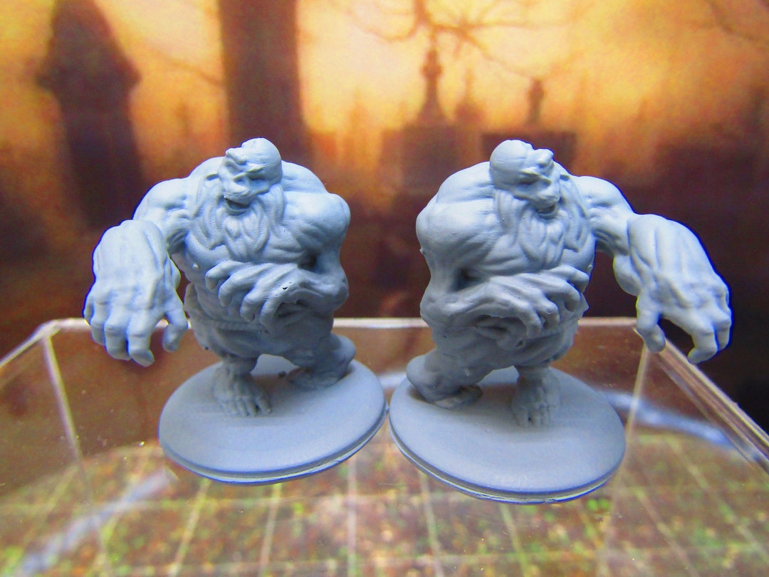 Pair of Undead Zombie Dwarves Monster Encounter Mini Miniature 3D ...