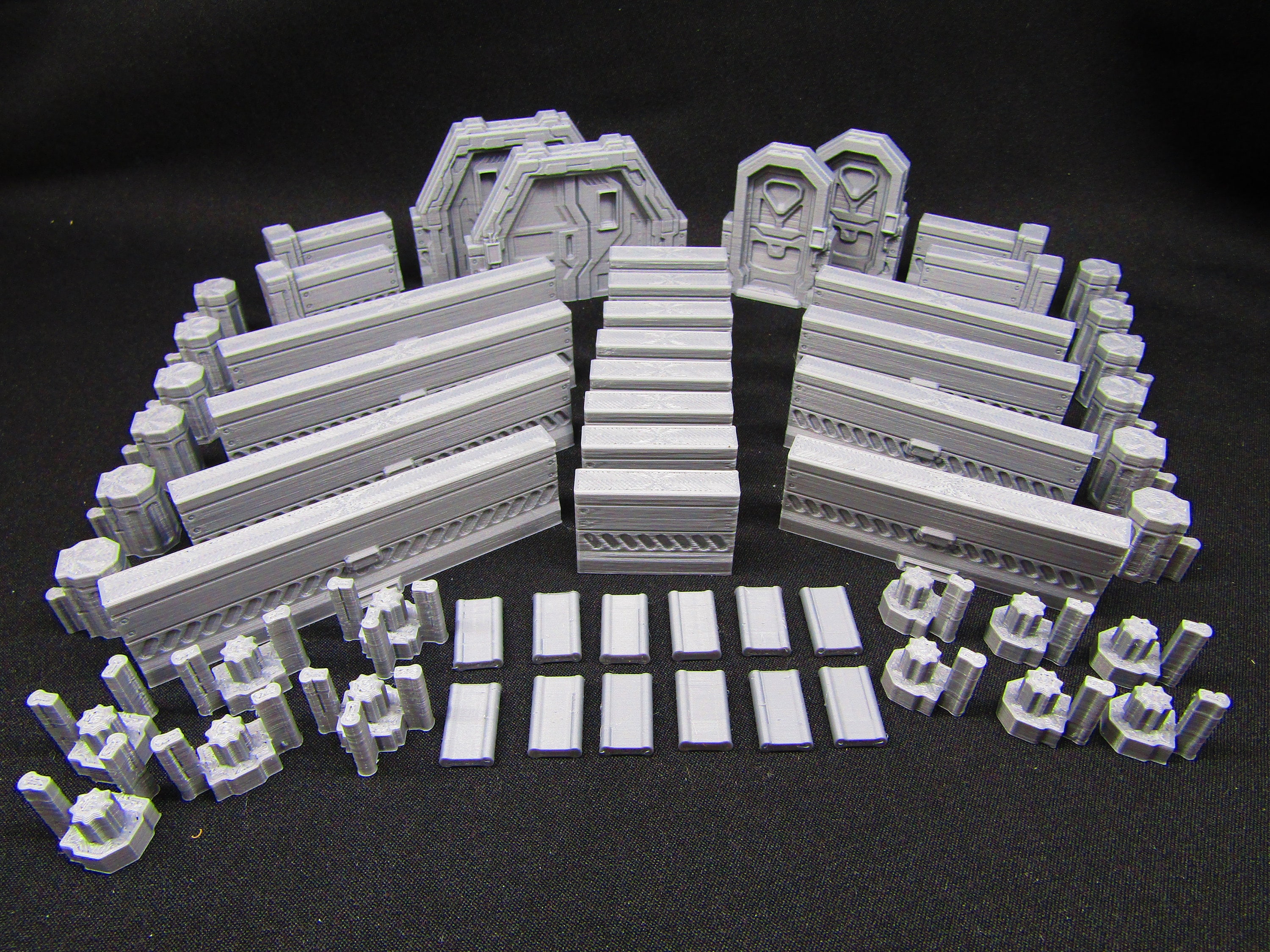 Map Building Walls Tile Set | Sci Fi Style | Scatter Terrian Scenery ...