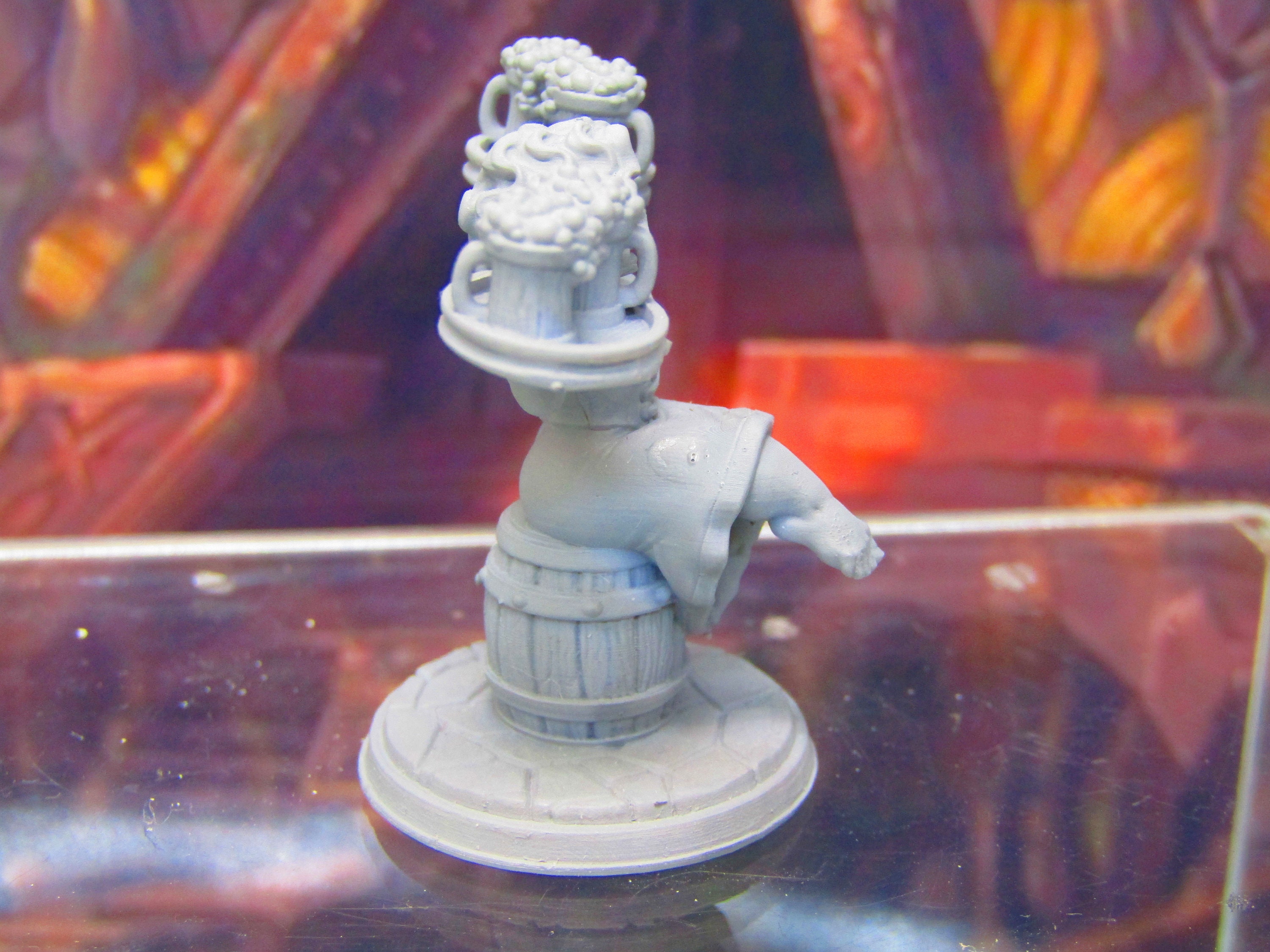 Dwarven Waitress Server Barkeep Barmaid Mini Miniatures 3D Printed ...