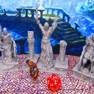 Atlantis Deep Sea Warrior Atlantean Statues Scenery Scatter Terrain ...