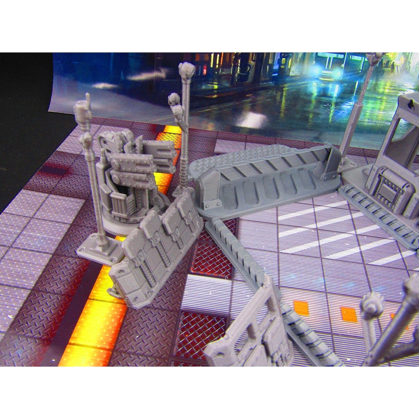 31pc Security Military Checkpoint Gate Scenery Scatter Terrain 3D ...