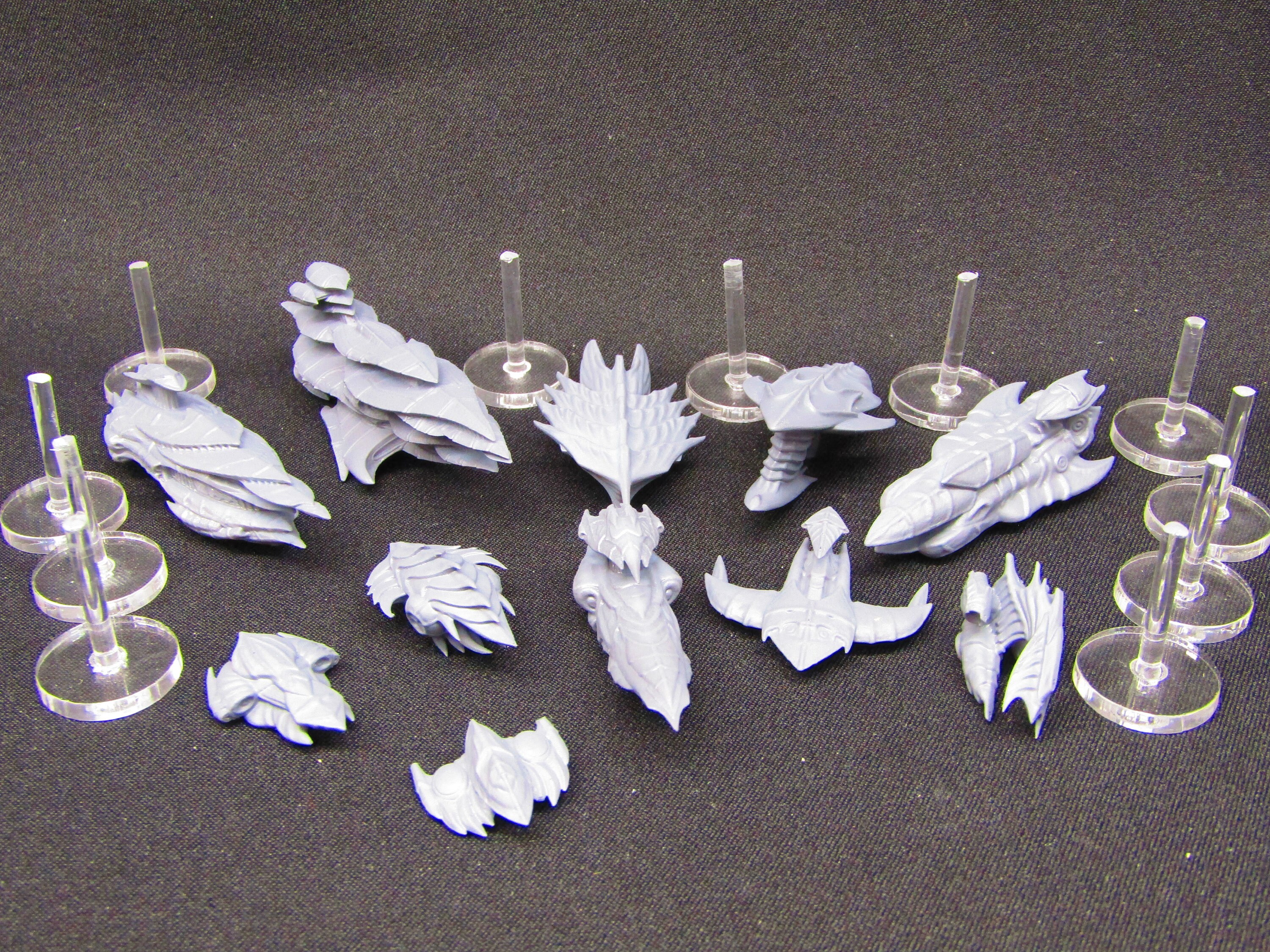 11pc the Hive Bioship Fleet Space War Gaming Set W/ Flight - Etsy