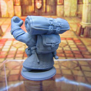 Female Dwarven Artificer Archaeologist Mini Miniature Dwarf 3D Printed ...