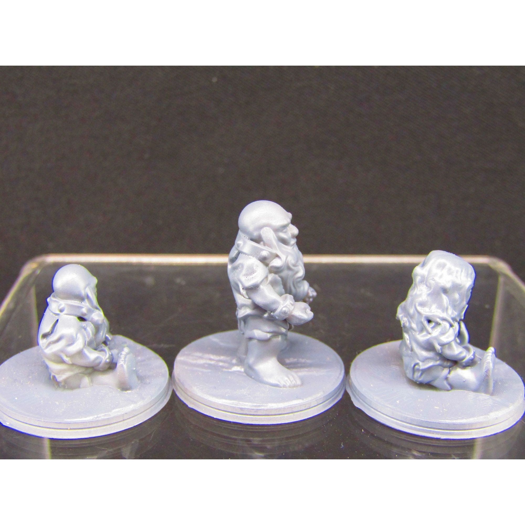 Imprisoned Dwarf Slaves Mini Miniature Figure 3D Printed Model 28/32mm ...