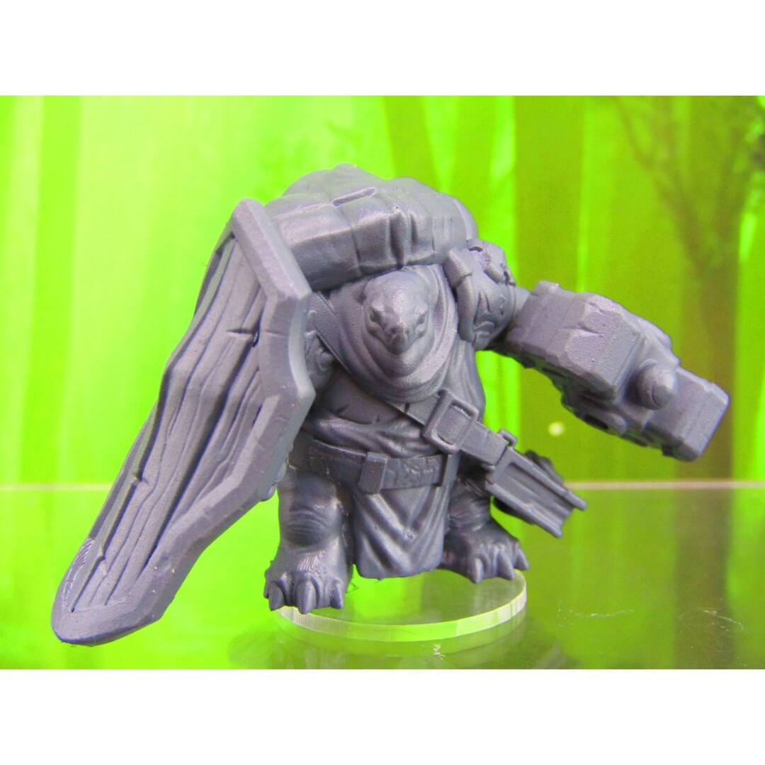 Tortle Cleric Holy Warrior Turtle Man Race Mini Miniature Figure 3D ...