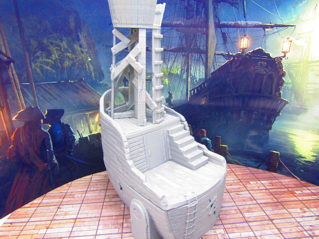 Boat Ship Hull House Hideout & Crow's Nest Watchtower Scatter Terrain ...