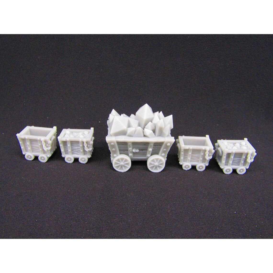 5pc Mine Carts Scatter Terrain Scenery 3D Printed Mini | Etsy