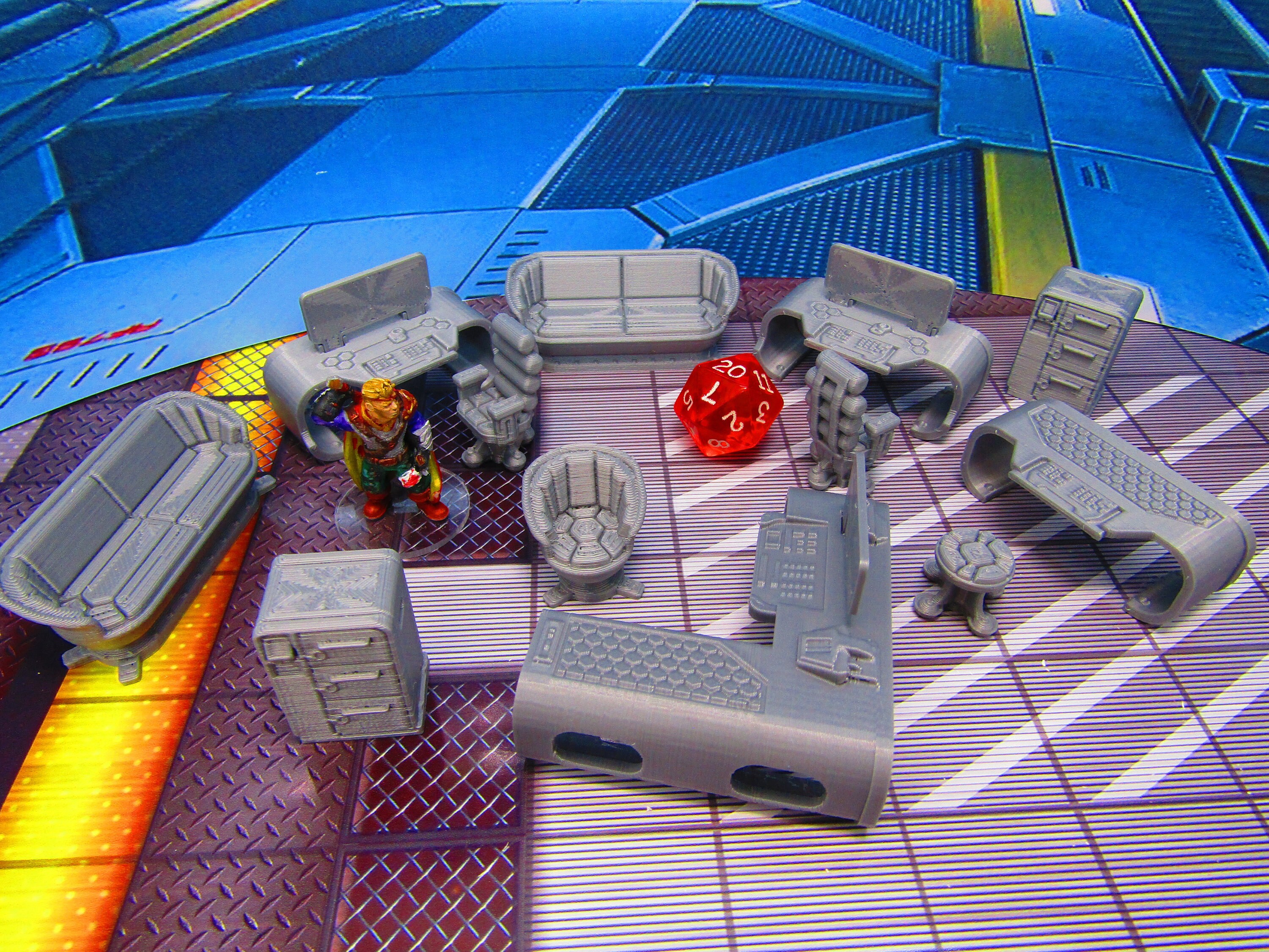 12 Piece Office Furniture Desks Chairs Terrain Scenery - Etsy