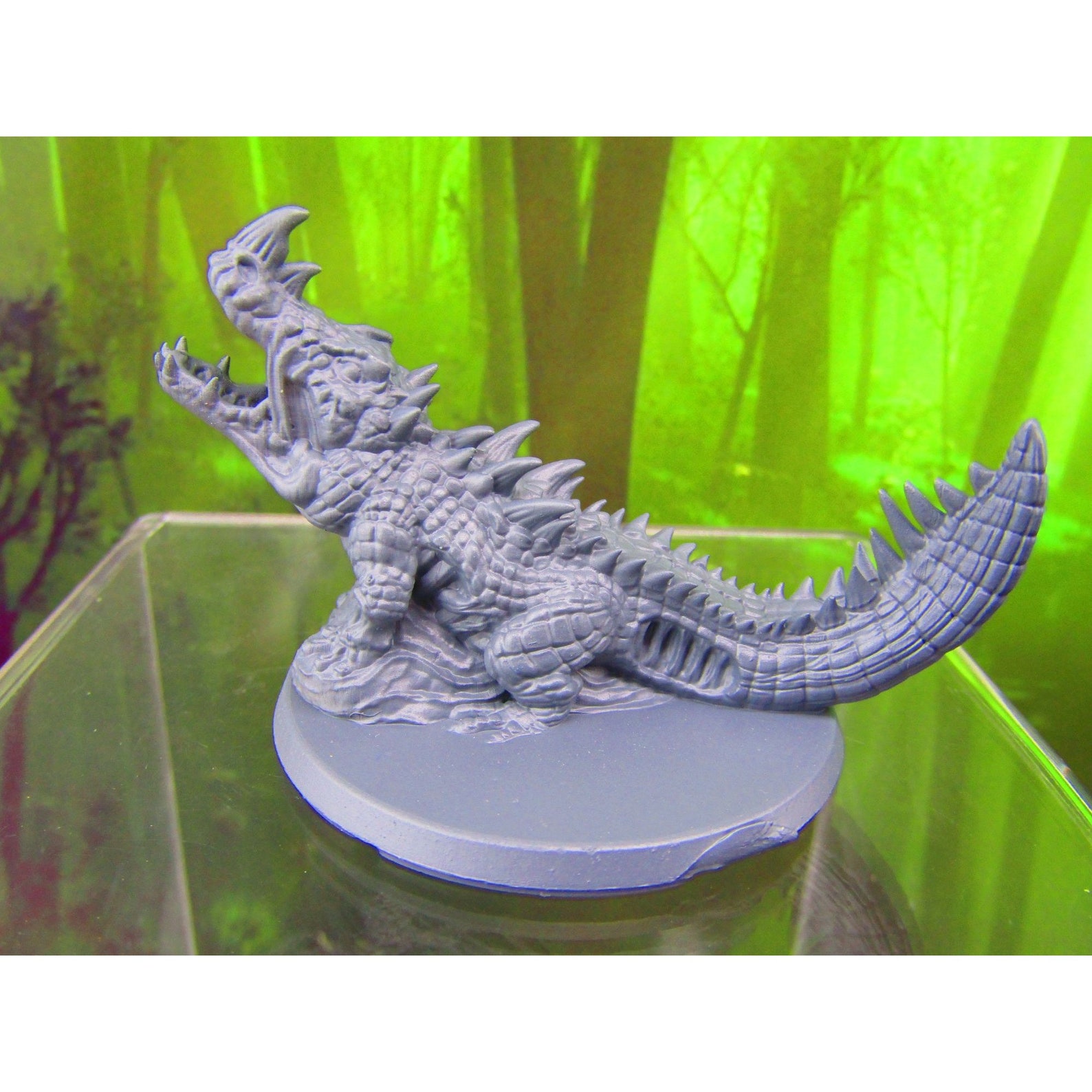 Undead Zombie Crocodile Mini Miniatures 3D Printed Resin Model Figure ...