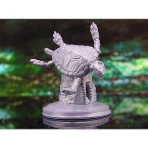 Undead Underwater Skeleton Sea Turtle Pose A Mini Miniature Model ...