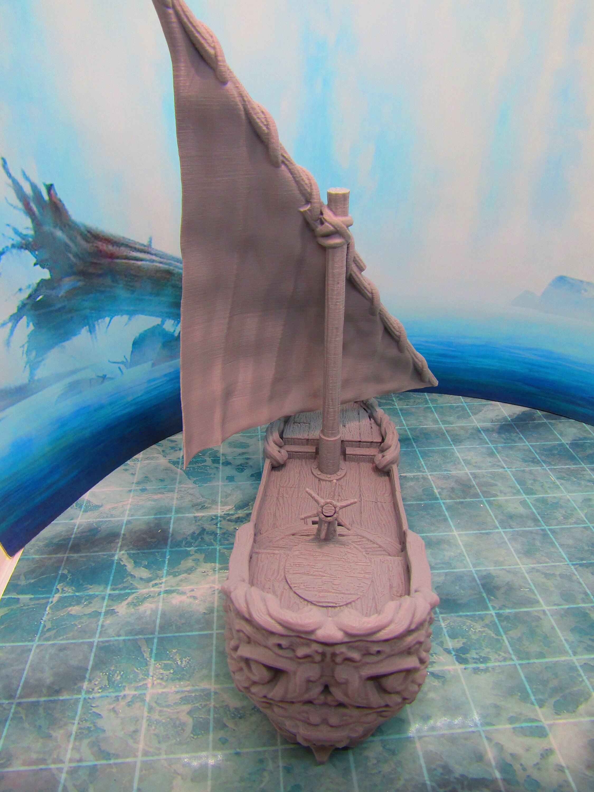 Maiden's Gambit Pirate Ship Sail Boat Scatter Terrain Scenery 3D ...