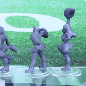 6PC CHEERLEADER Mini Miniature Model Character Player 28mm/32mm Scale ...