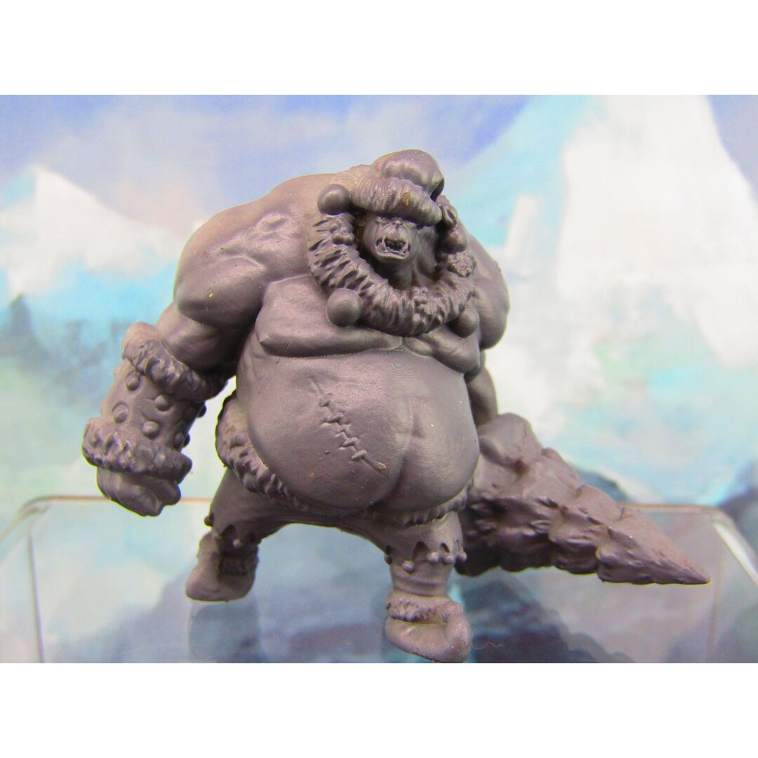 Festive Christmas Holiday Ogre Monster Mini Miniature Figure 3D Printed ...