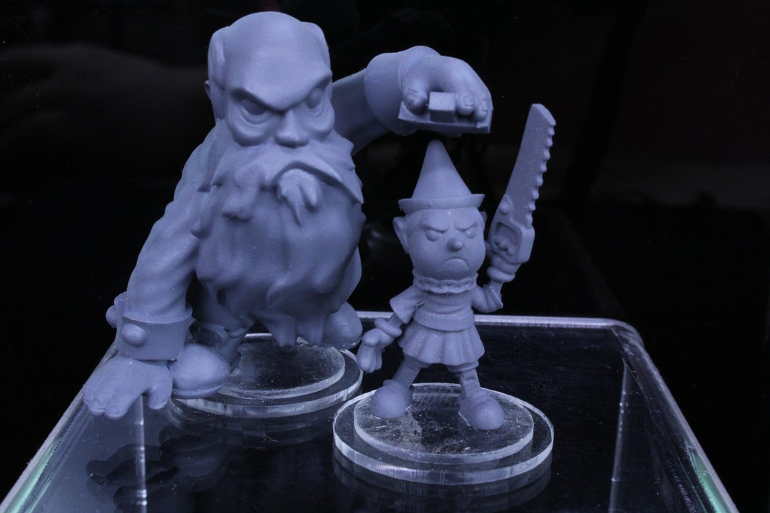 Giant Geppetto + Pinocchio Mini Miniature Model Character Figure 28mm ...
