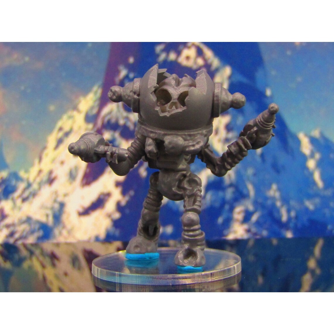 Skeletal Zeta Alien Invader A Mini Miniature Model Character - Etsy