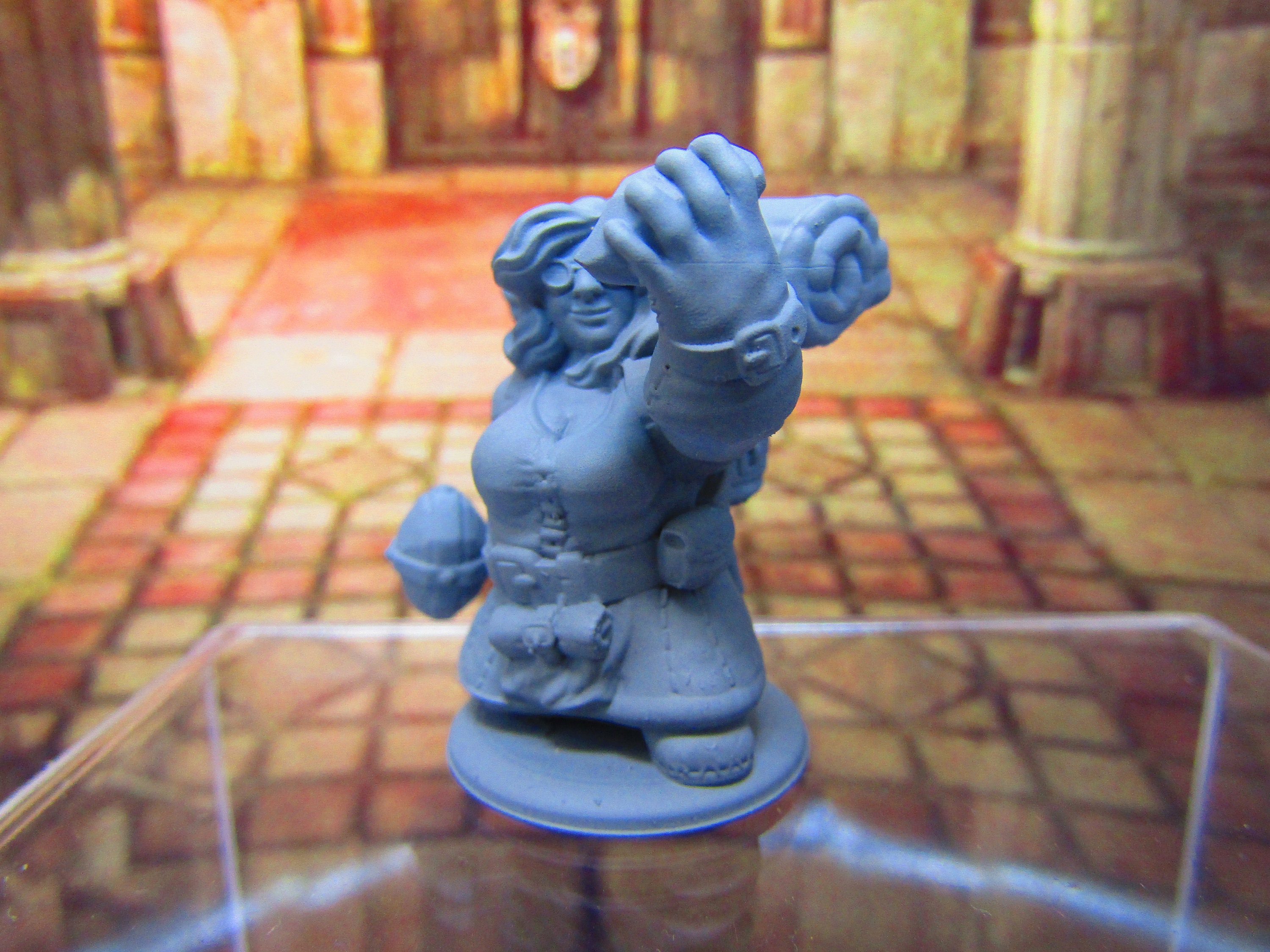 Female Dwarven Artificer Archaeologist Mini Miniature Dwarf 3D | Etsy