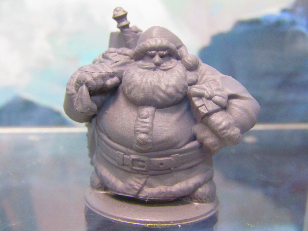 Dwarven Santa Claus Dwarf Christmas Mini Miniature Figure 3D Printed ...