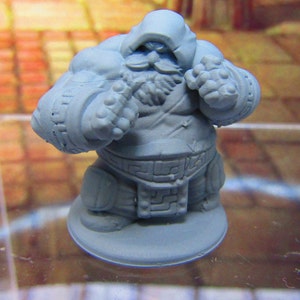 Dwarven Bar Room Brawler Boxer Fighter Mini Miniature Dwarf 3D Printed ...
