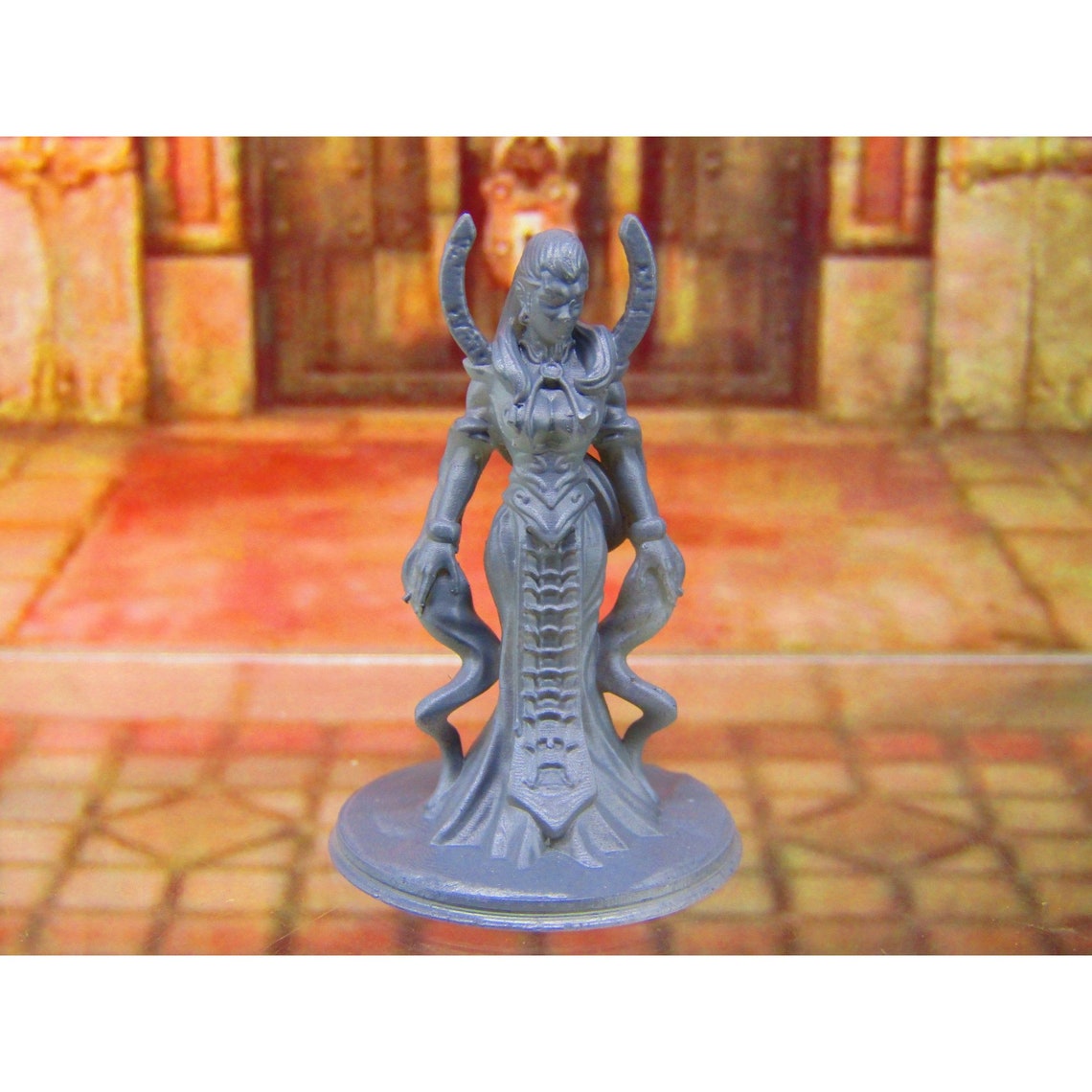 Dark Elf Evil Priestess Sorcerer Wizard Mini Miniature Figure | Etsy