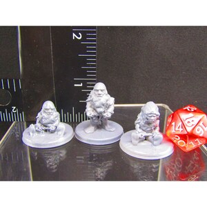 Imprisoned Dwarf Slaves Mini Miniature Figure 3D Printed Model 28/32mm ...