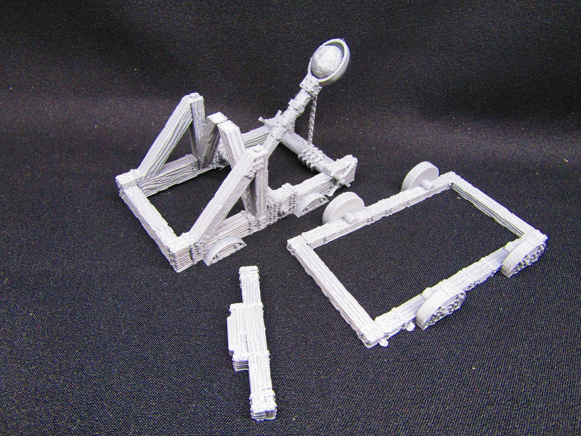 Catapult Mangonel Siege Weapon 28mm Scale Scatter Terrain 3D - Etsy