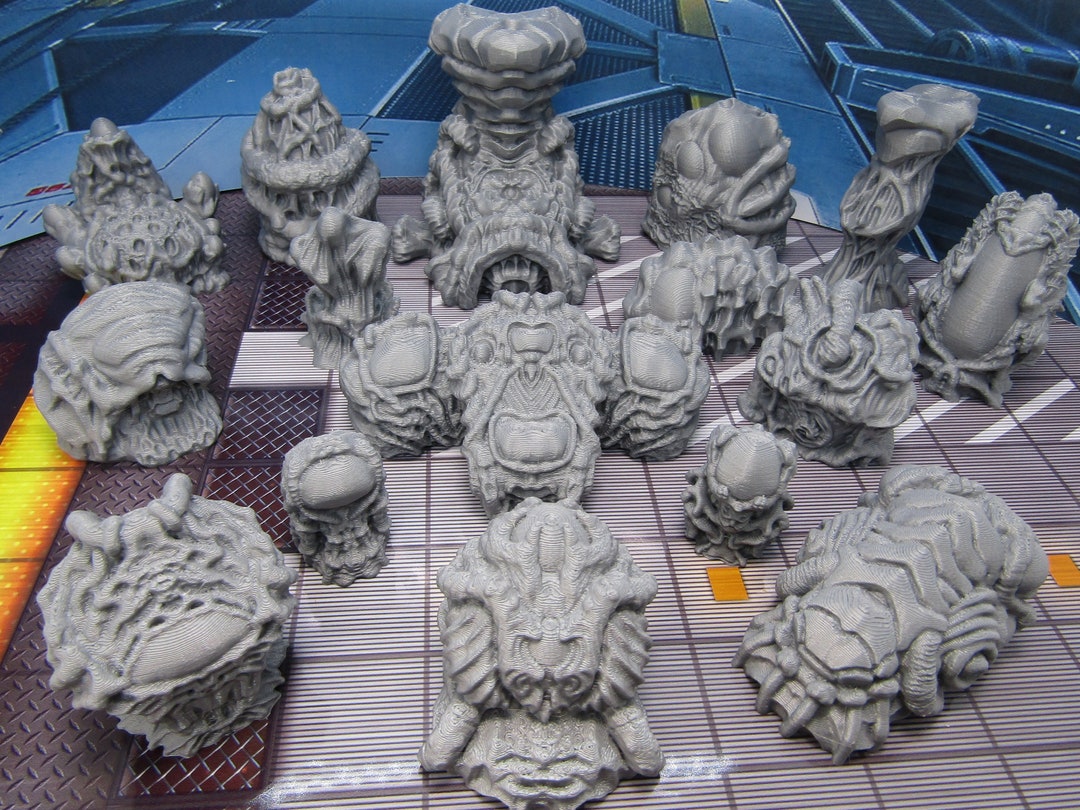 Alien Bio Space Ship Organic Scatter Terrain Scenery Miniature 3D ...