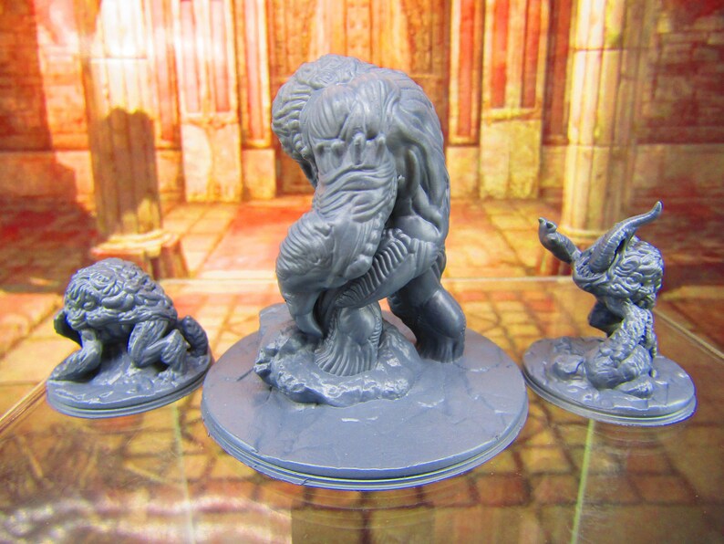 Brain / Flesh Golem and Intellect Devourers Monster Encounter - Etsy