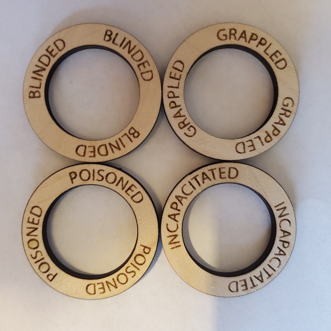 Dungeons and Dragons Condition Rings Set of 14 Rings With | Etsy