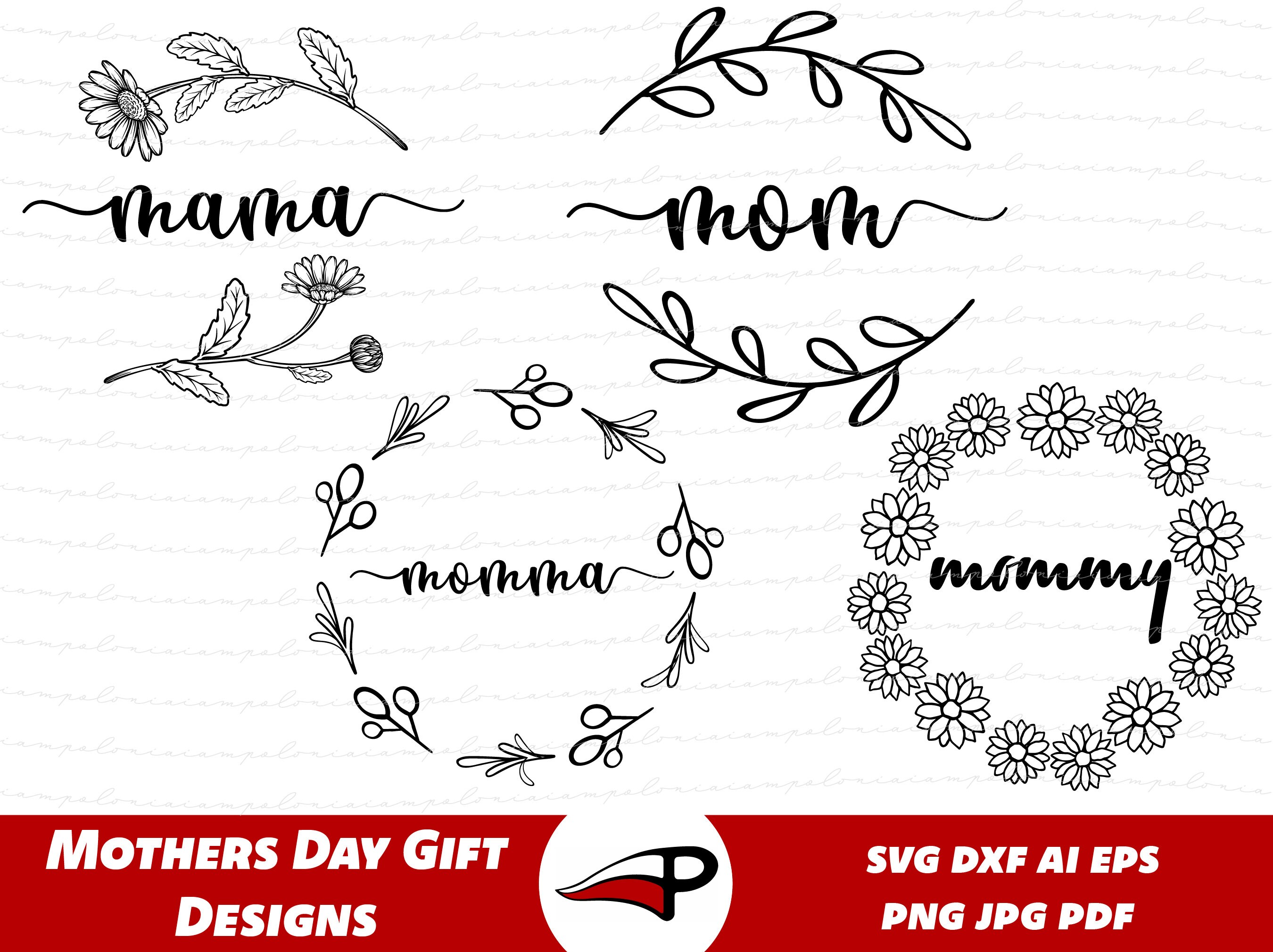 Mothers Day Gift Designs Mama Svg Bundle Momma Tshirt Svg - Etsy