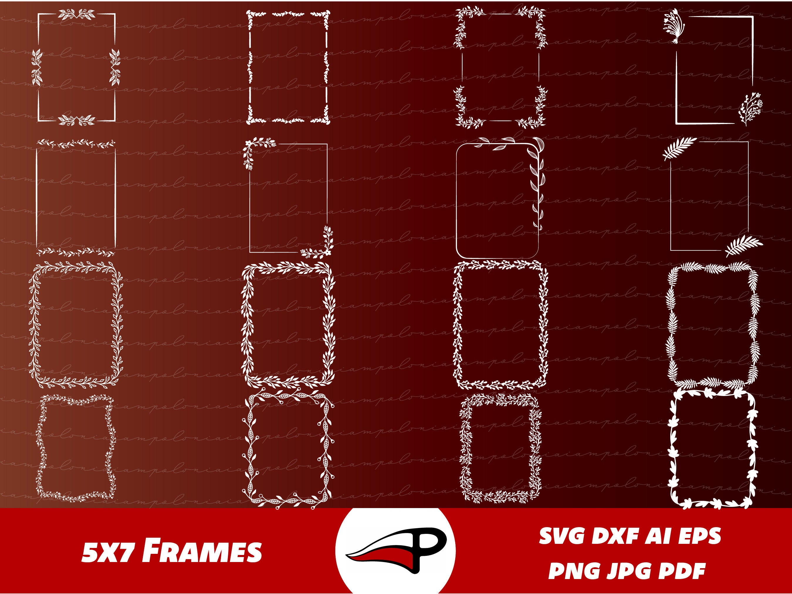 Floral Frame Svg Bundle Rectangle Frames Svg Flourish Frames - Etsy UK