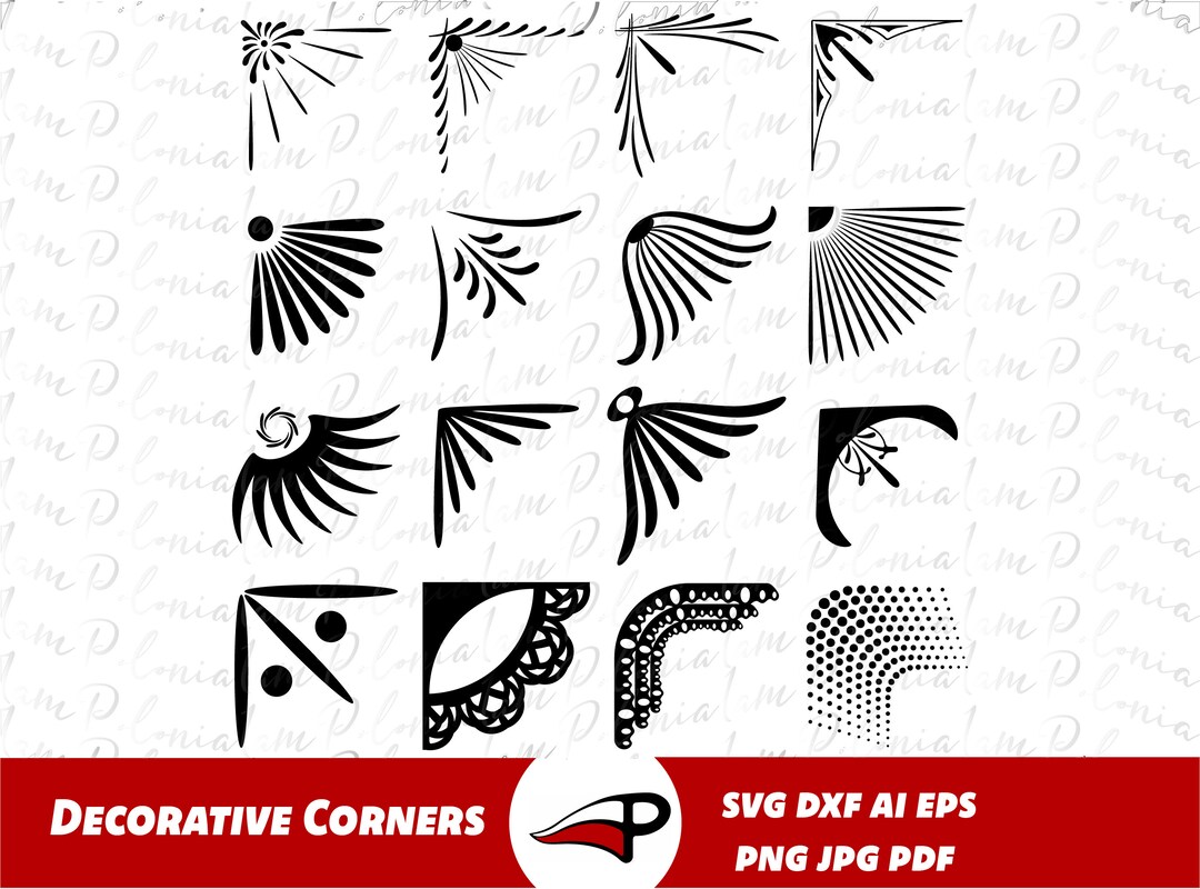 Decorative Corner Svg Bundle Corner Svg Art Deco Corner Svg Files