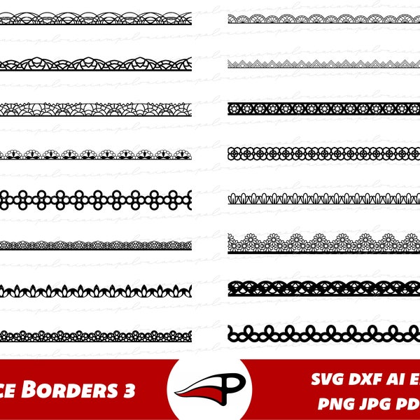 Lace Border Svg - Etsy
