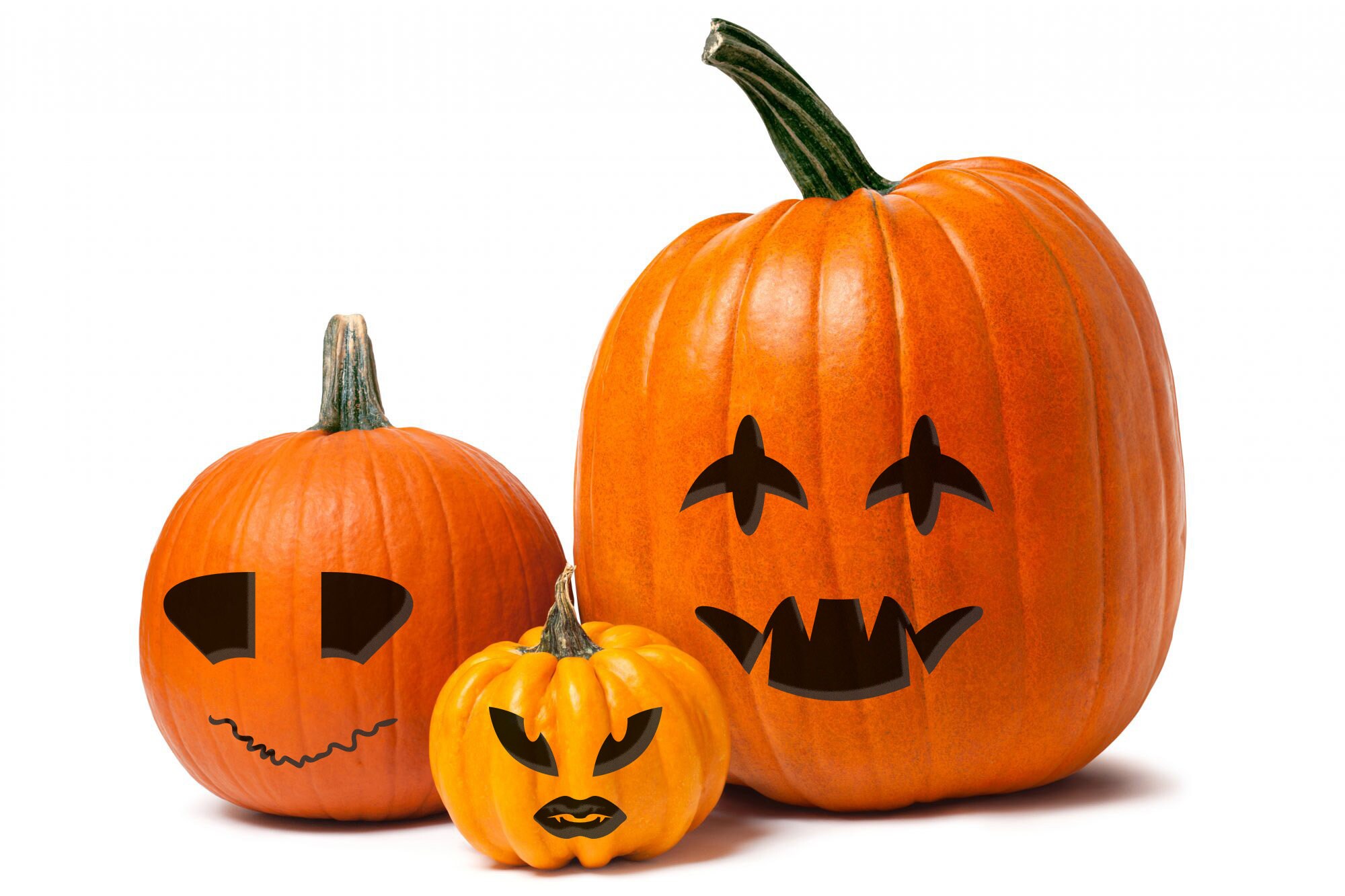DIY Jack O Lantern Bundle, Halloween Faces Bundle, Scary Faces SVG ...