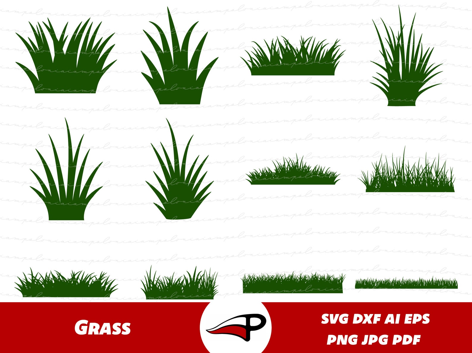 Grass SVG Grassy Tufts Png Grassy Lawn Png Summer Grass - Etsy