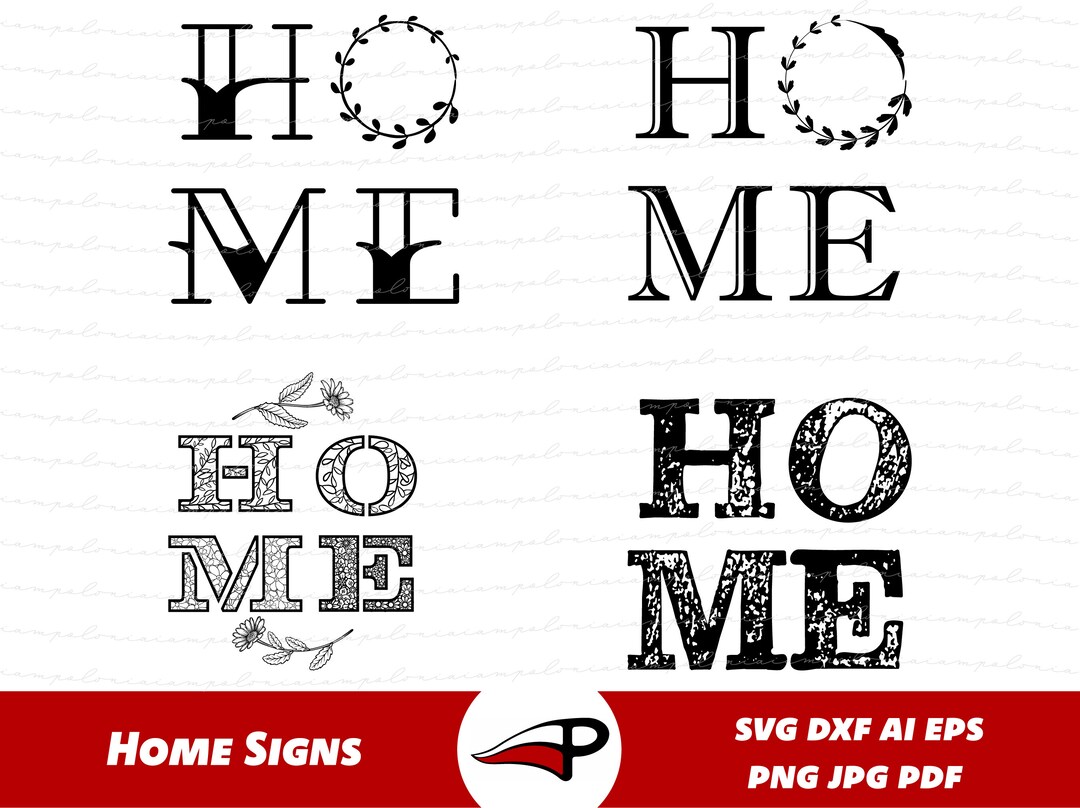 Bundle of Home Sign SVG, Distressed Home Sweet Home PNG Picture ...