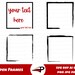 Split Borders SVG Bundle Open Frames PNG Set Outline - Etsy