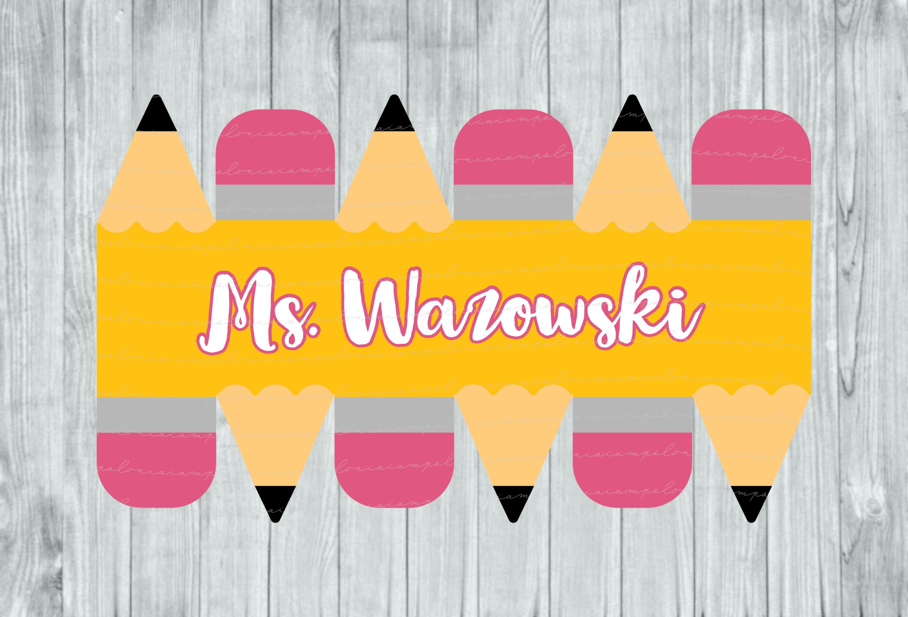 Pencils Bundle SVG Pencil Name Clipart School Vector Pencil - Etsy