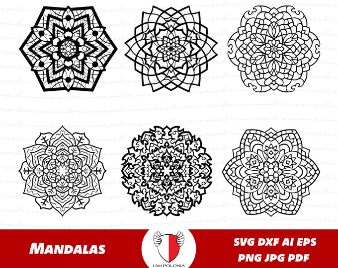Mandala SVG Symmetrical Mandala Png Mandala Coloring Page - Etsy